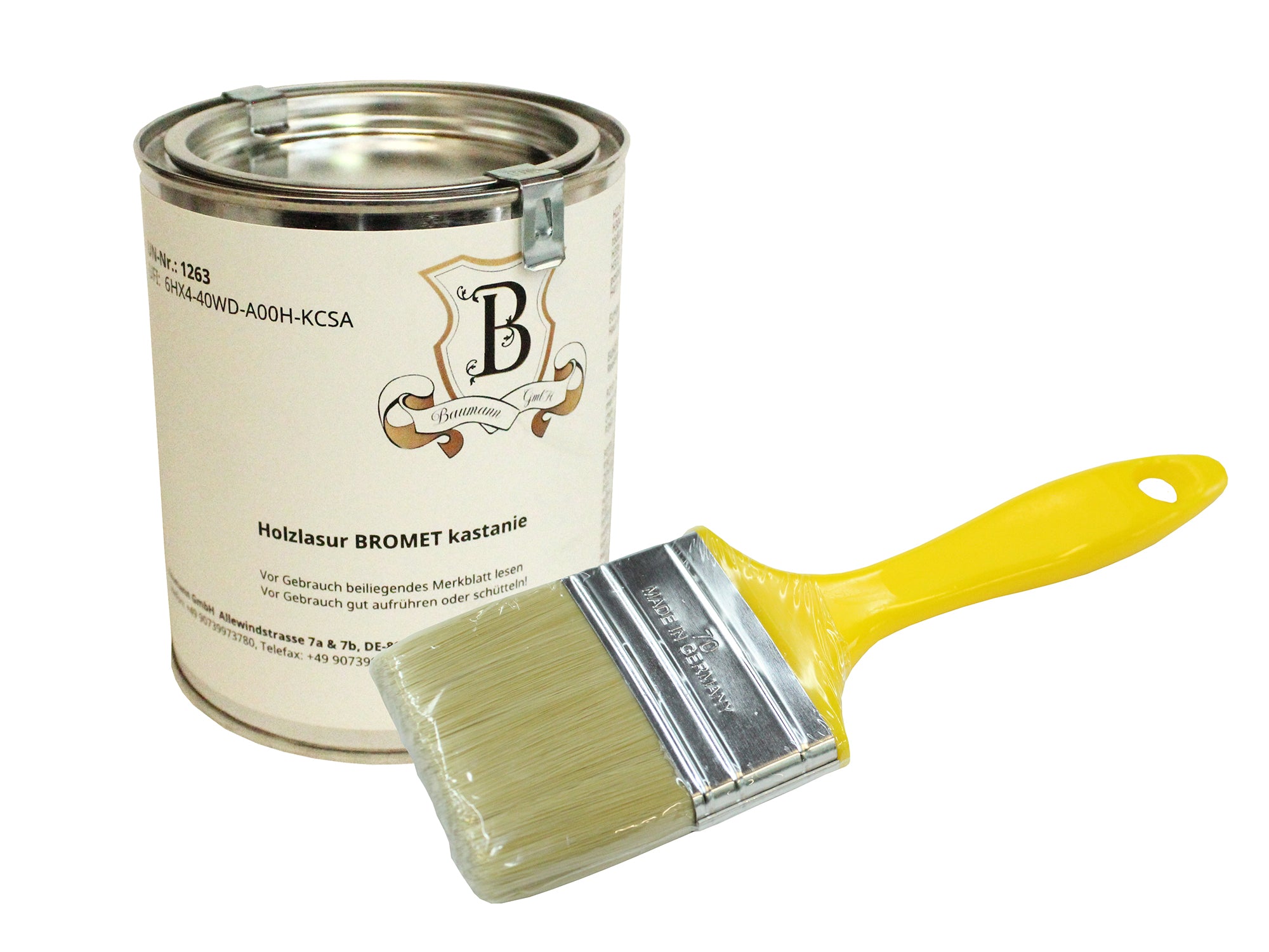 Holzlasur-Set Kastanie